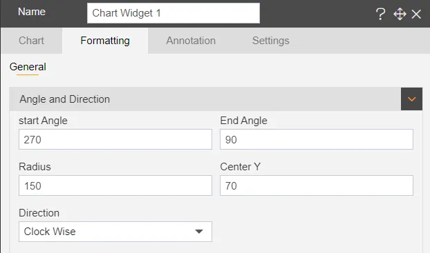 Circular Gauge Chart – Angle & Direction | AIV